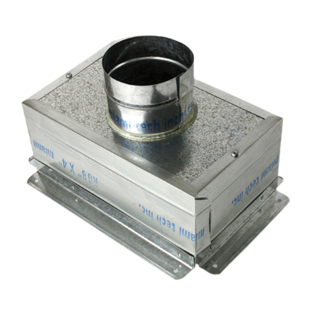 12" x 12" x 8" R-6 METAL TOP REGISTER BOX WITH COLLAR – A&R Supply ...